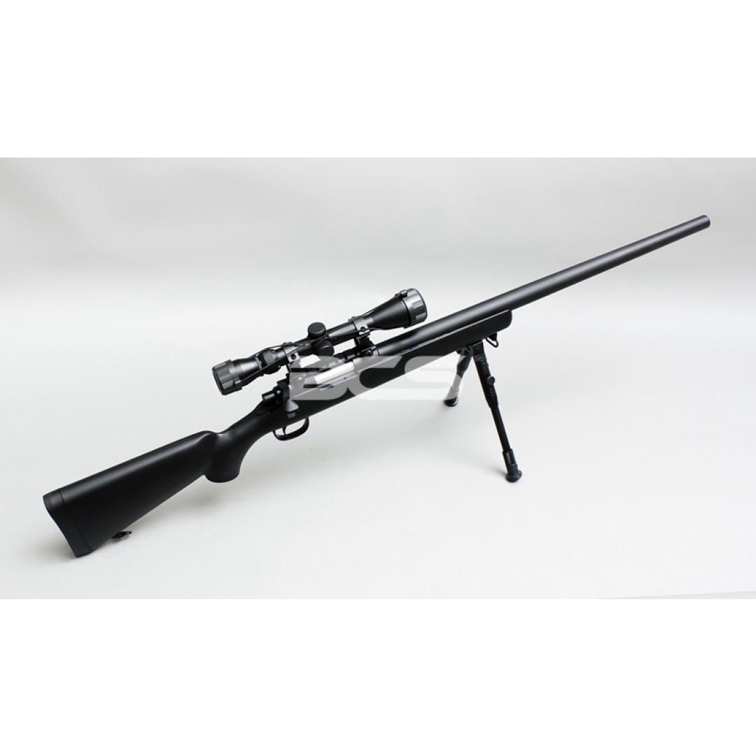 黑色~WELL MB03 手拉空氣狙擊槍 贈3-9*40狙擊鏡+快拆伸縮腳架:BCS Airsoft 武器空間-生存遊戲專賣旗艦店